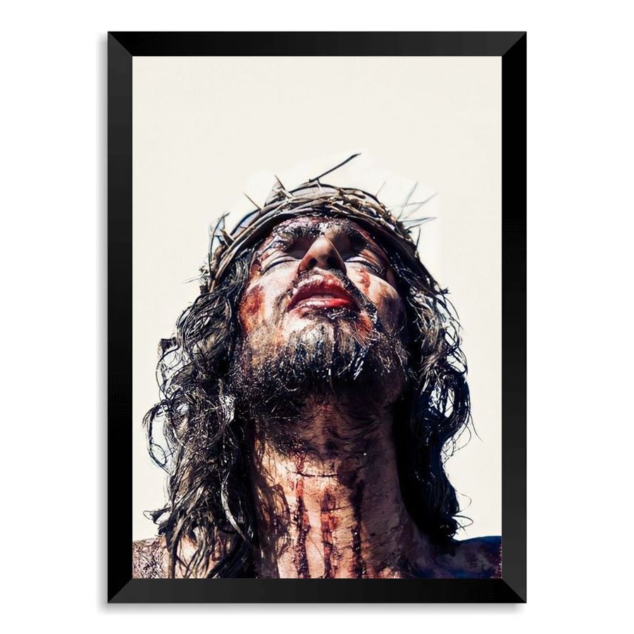 Quadro Religioso Rosto de Jesus Crucificado - Presente Shopping Quadro Religioso Rosto de Jesus Crucificado - Presente Shopping